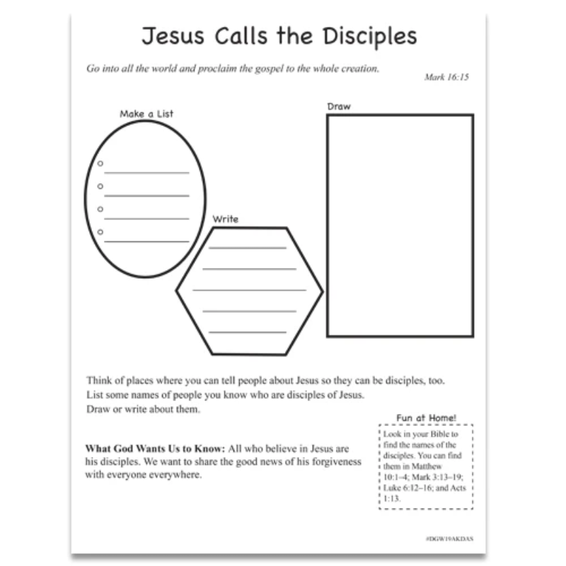 Jesus Calls The Disciples Foam Activity | SU Books | Buy Christian ...